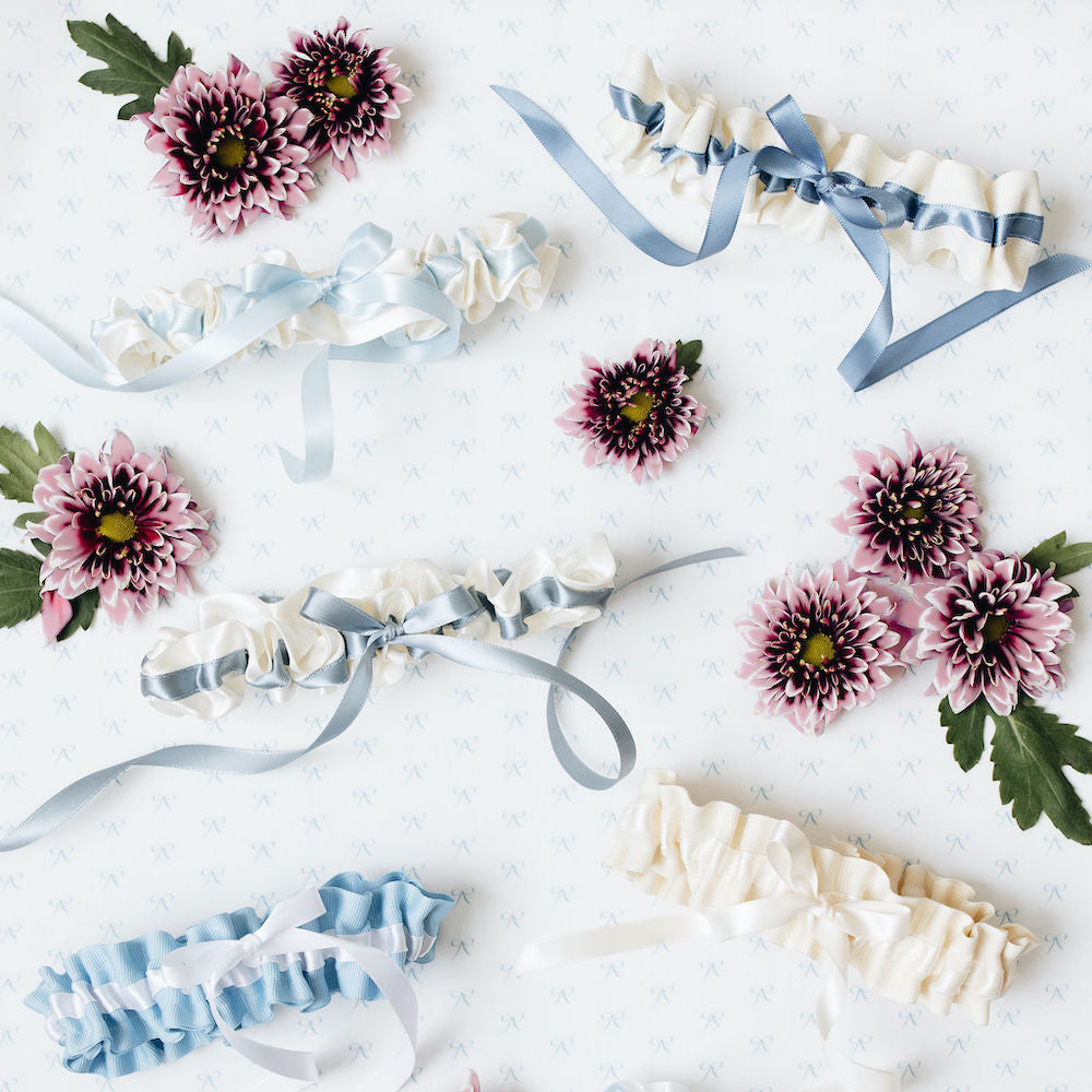 Clear Tent Outdoor Wedding, Custom Garter Made w Mother's Dress Lace