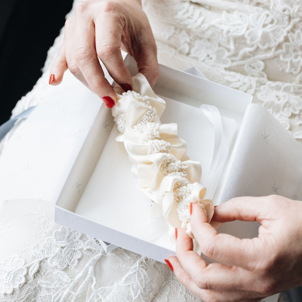 Luxury Beaded Wedding Garter