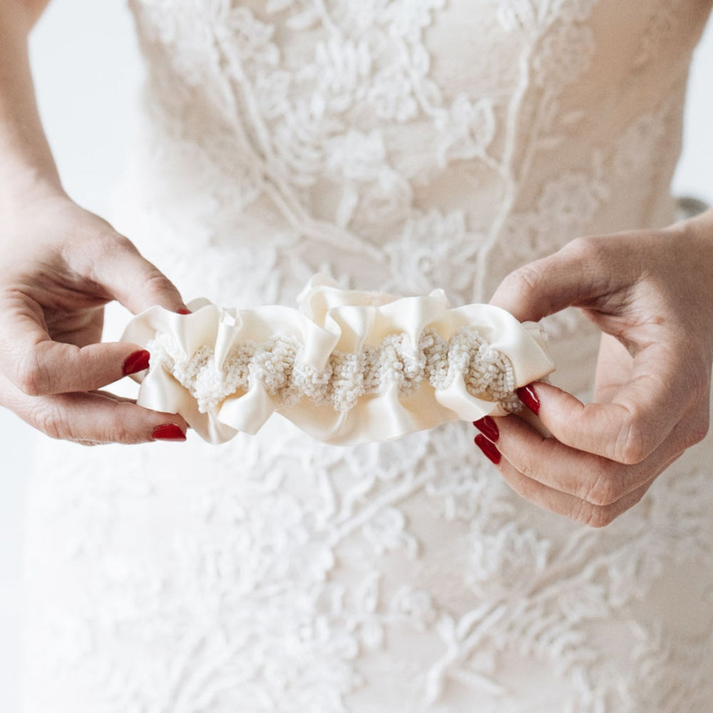 Luxury Beaded Wedding Garter