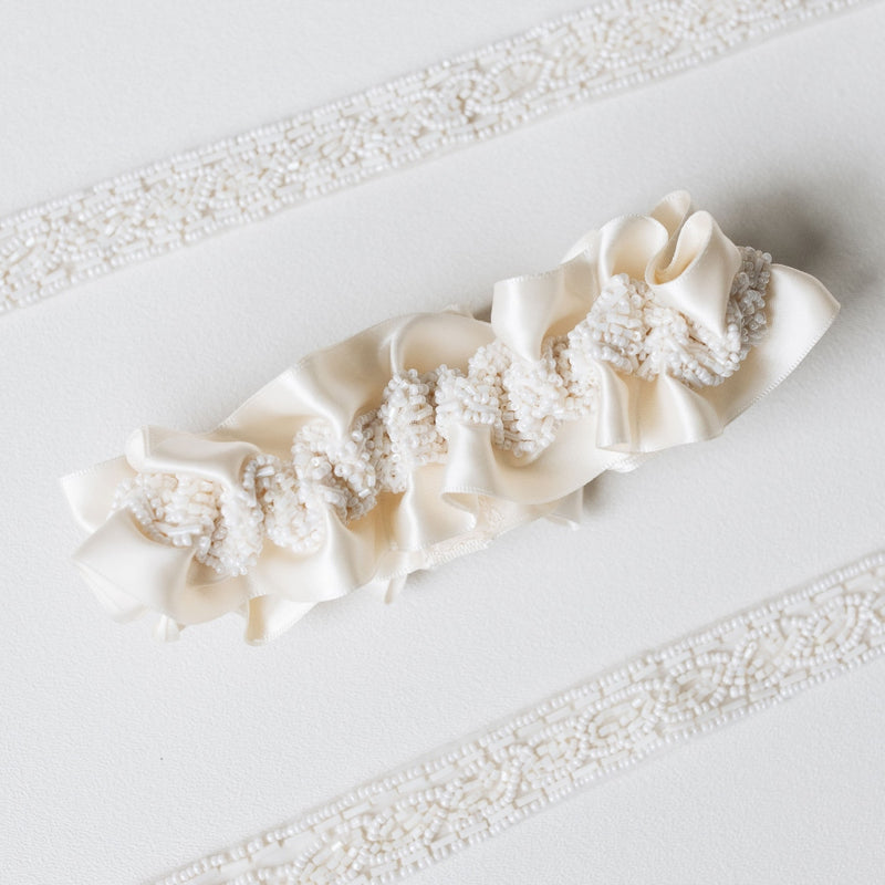 Luxury Beaded Wedding Garter