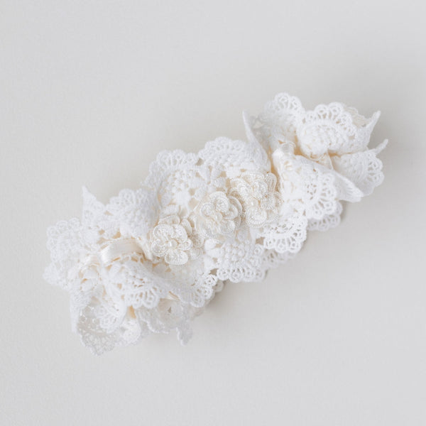 High End Lace Wedding Garter with Pearls | Best Gift For Bride