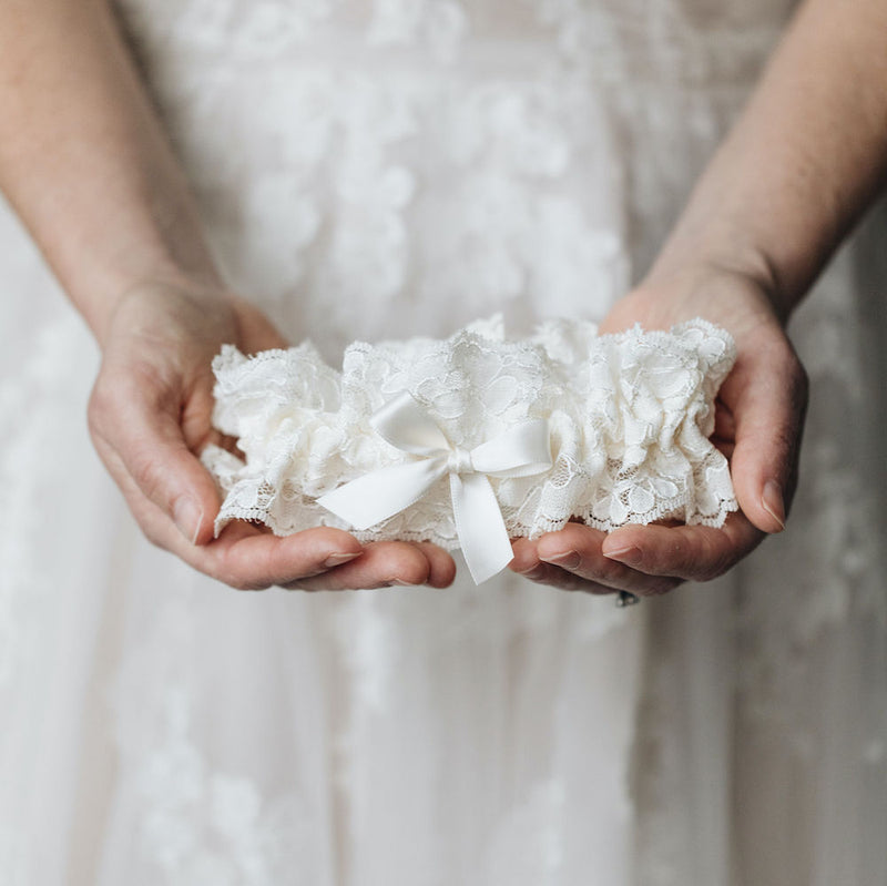Luxury Lace Wedding Garter Set | Lace Garter For Bride