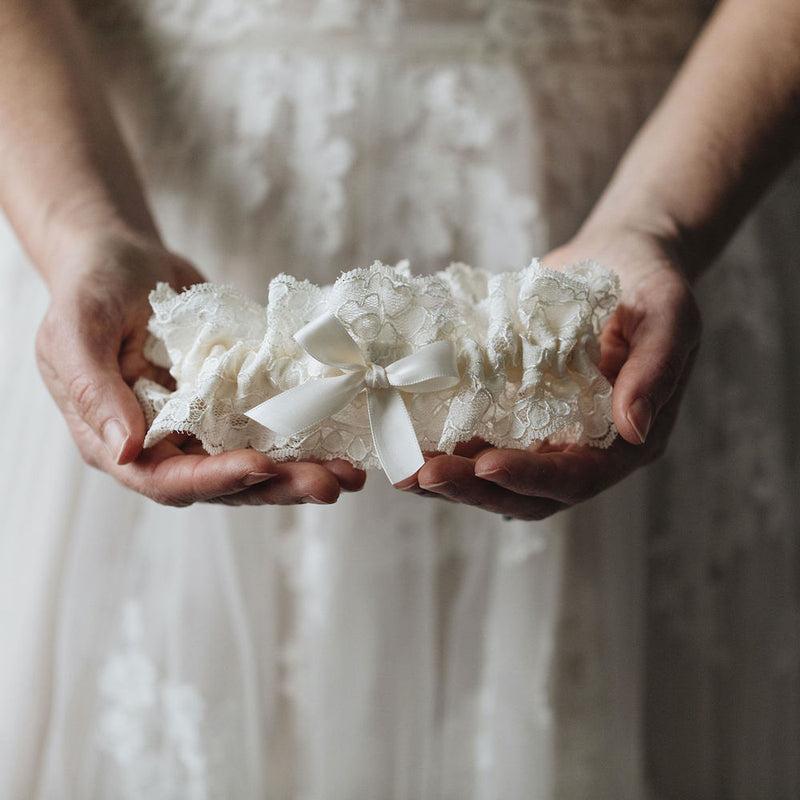 Luxury Lace Wedding Garter Set | Lace Garter For Bride