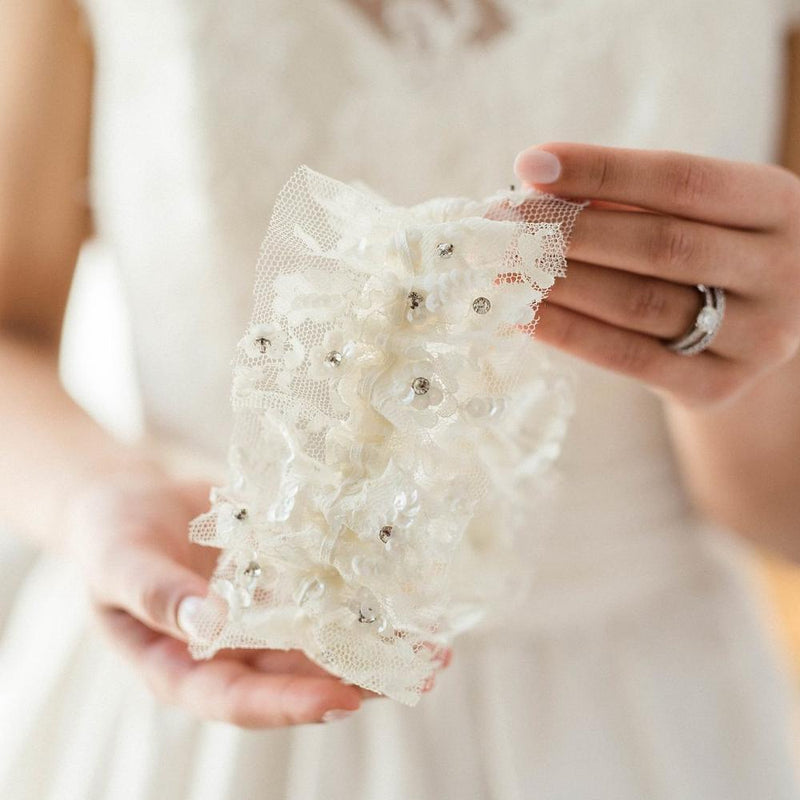 Sequin, Beaded Garter w/ Sparkling Lace | Best Gift For Girlie Bride ...