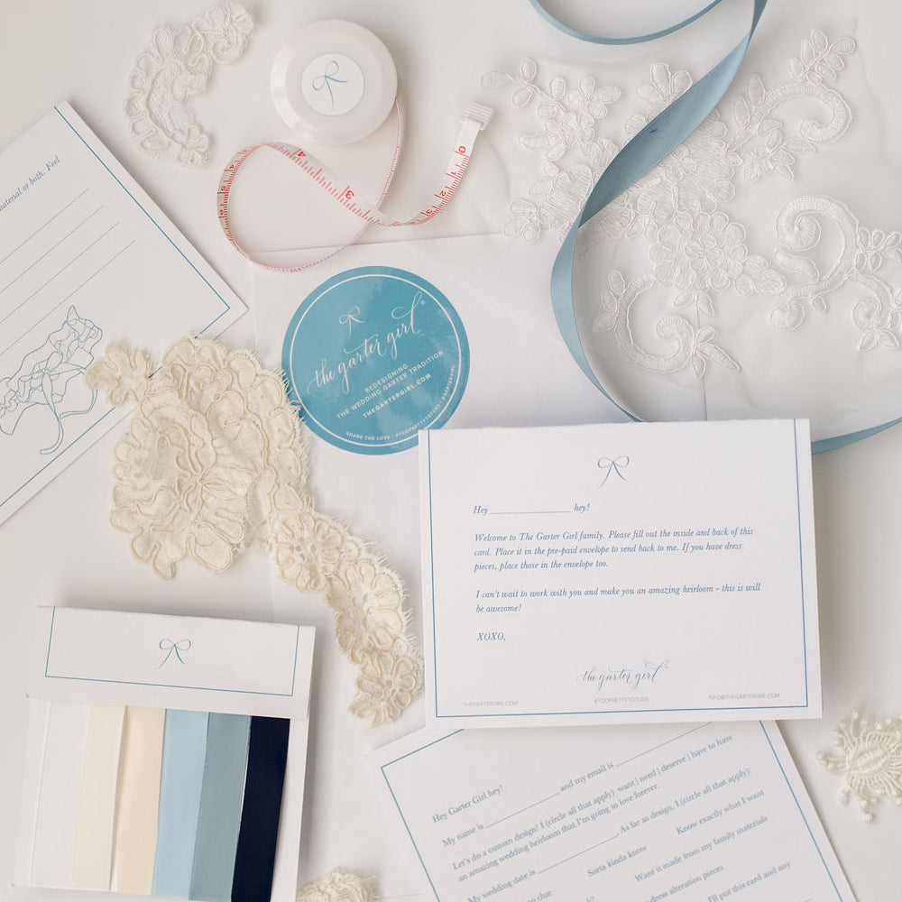 Wedding Garter Custom Size Kit | Perfect Fit Garter The Garter Girl