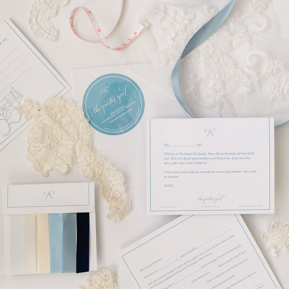 Wedding Garter Custom Size Kit | Perfect Fit Garter The Garter Girl